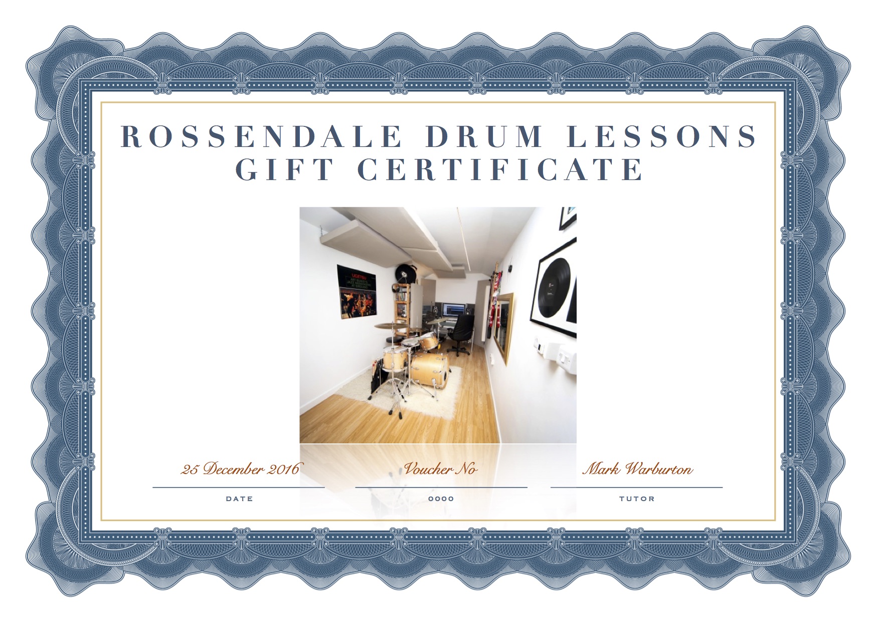 Drum Lesson Gift Vouchers - Rossendale Drum Lessons